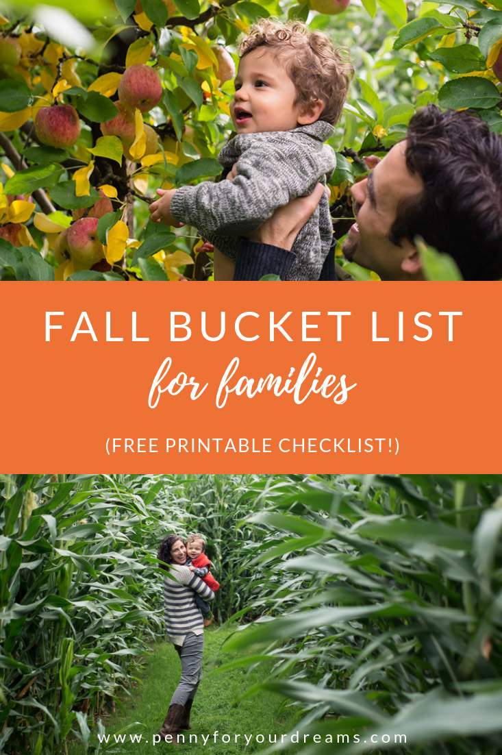 Fall Bucket List for Families - FREE Printable Checklist!